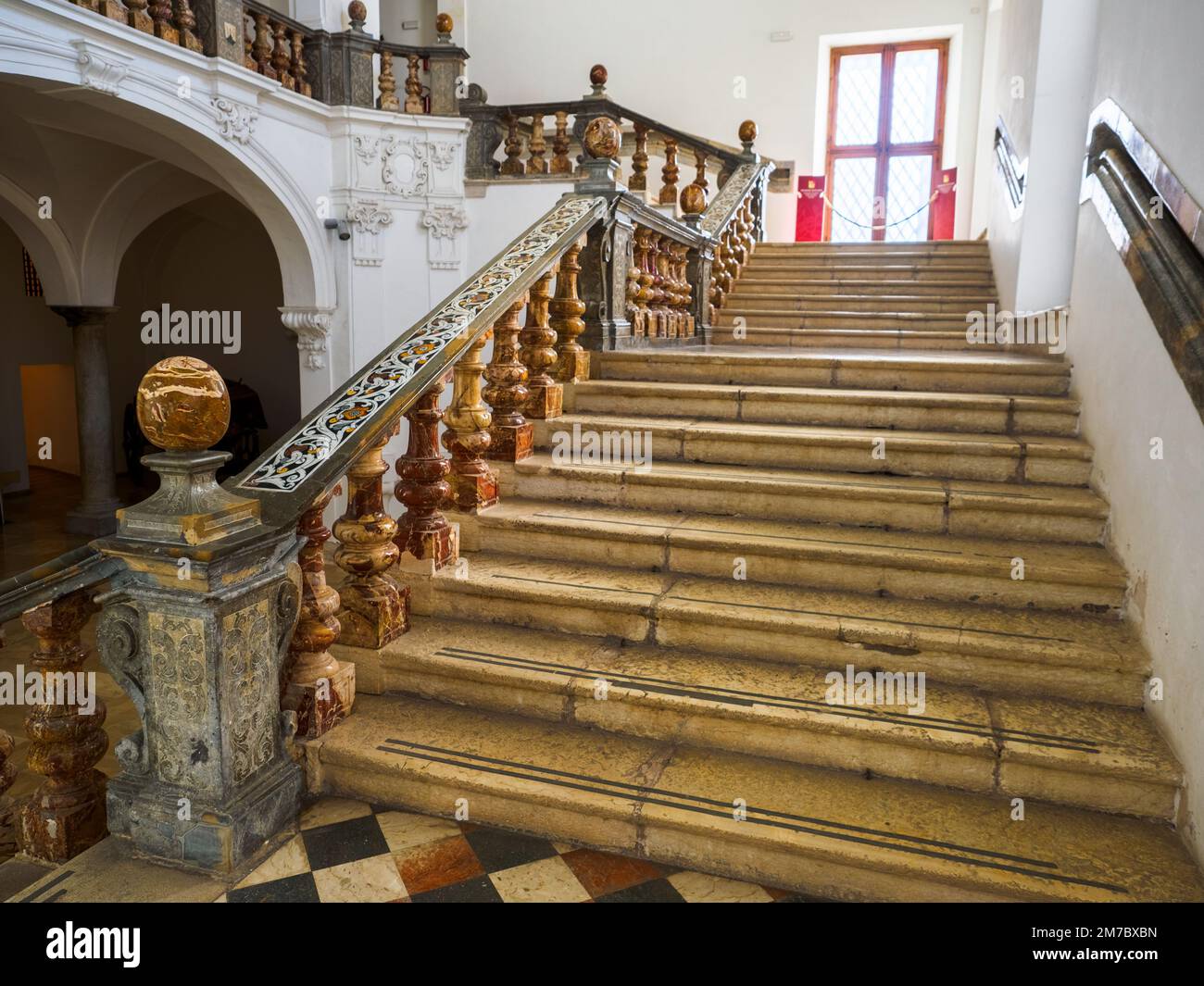 Staircase of the mid-seventeenth century, in polychrome marble - Museo ...