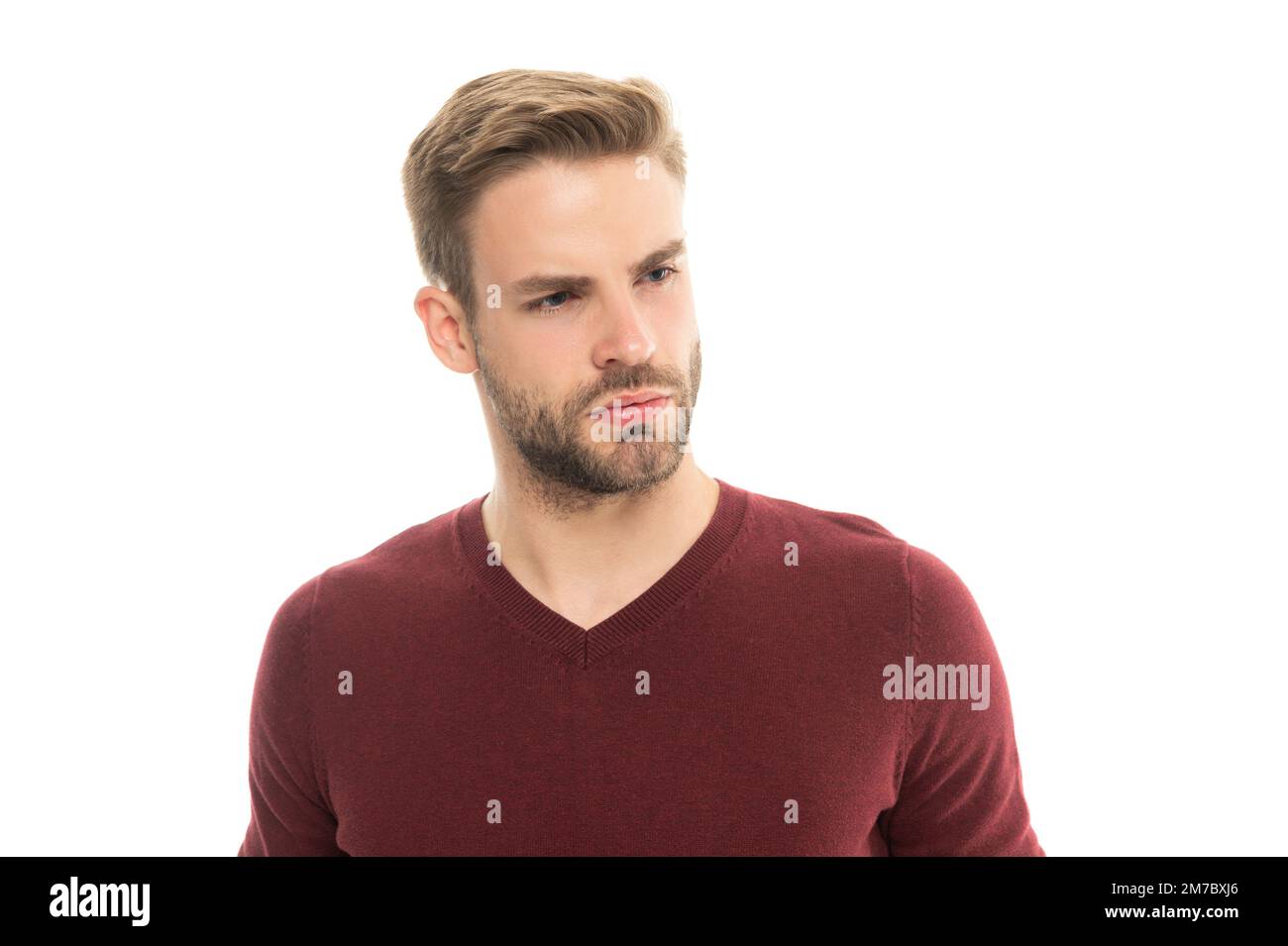 portrait of guy with stubble on background. photo of guy with stubble ...