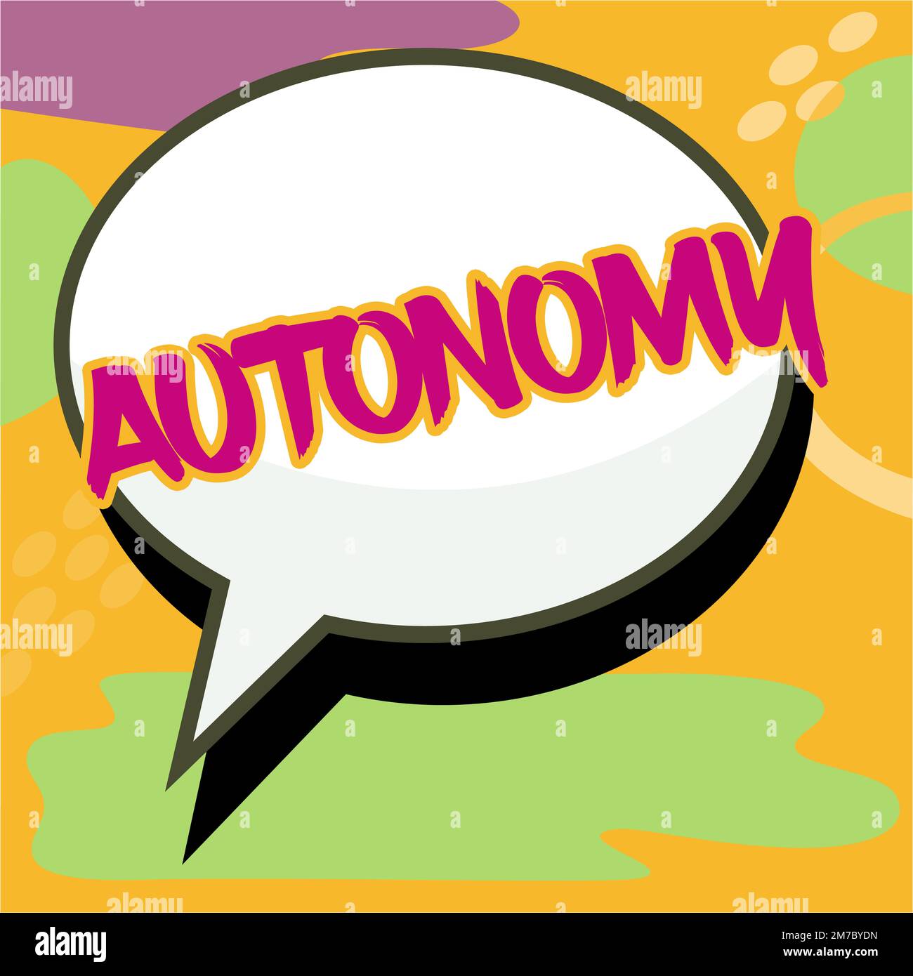 Handwriting text Autonomy. Word Written on vehicle that can guide ...