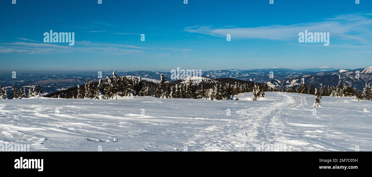 Oravske Beskydy with Babia hora and Pilsko, Beskid Slaski and part of ...