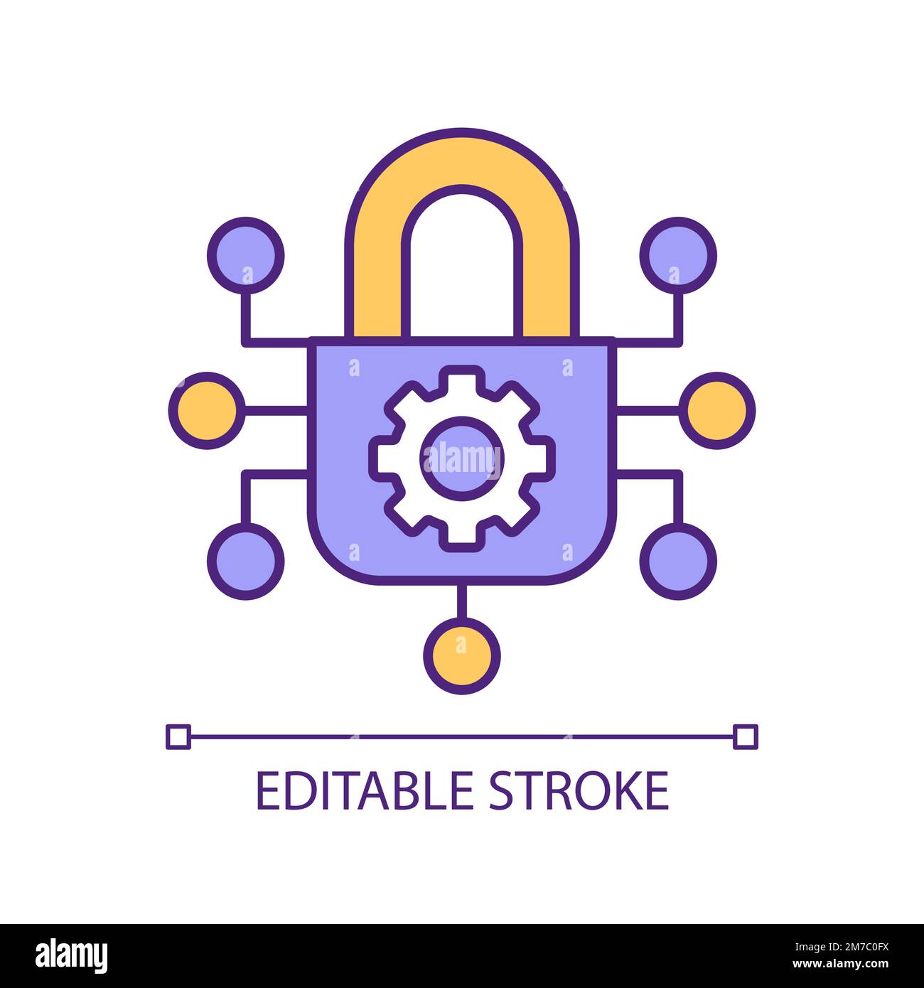 Security digital processing color Stock Vector Images - Alamy