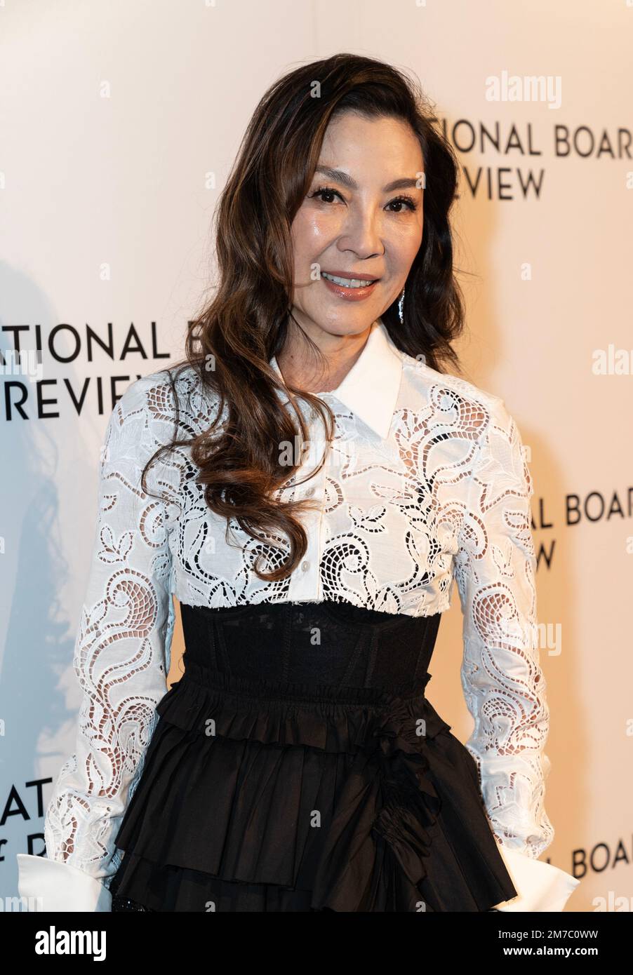 Michelle Yeoh wearing dress by Pierre Cardin attends National Board Of ...