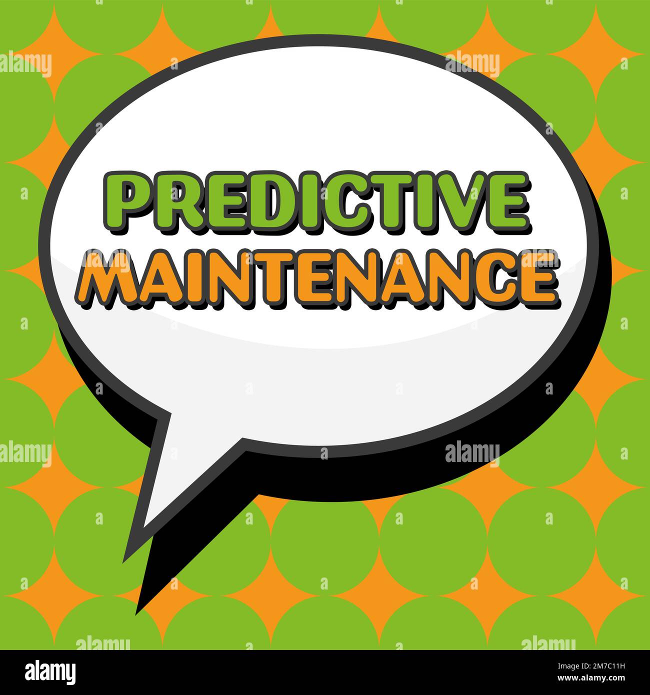 Conceptual display Predictive Maintenance. Business idea Predict when ...