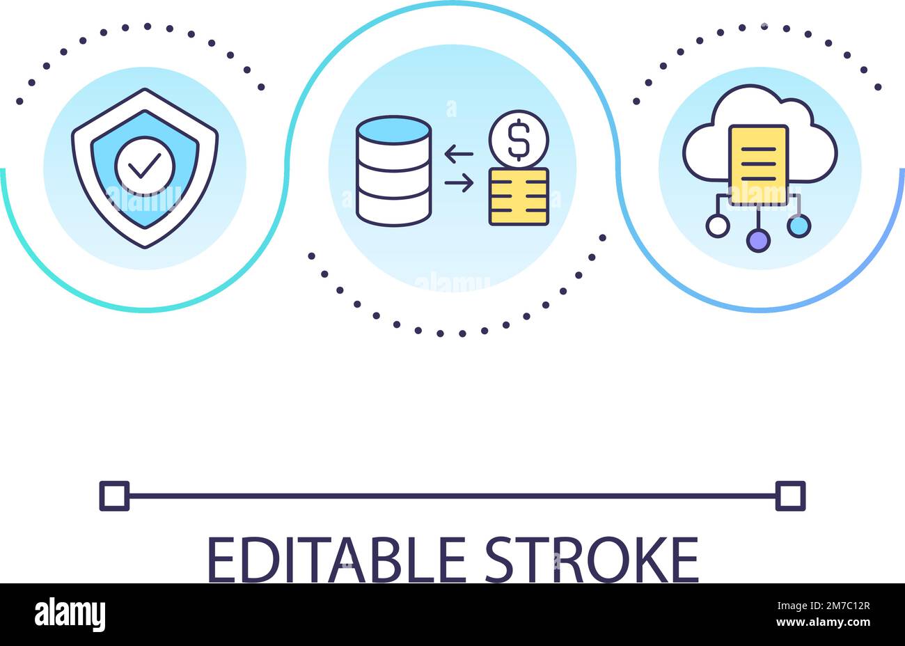 Data storage safety loop concept icon Stock Vector Image & Art - Alamy
