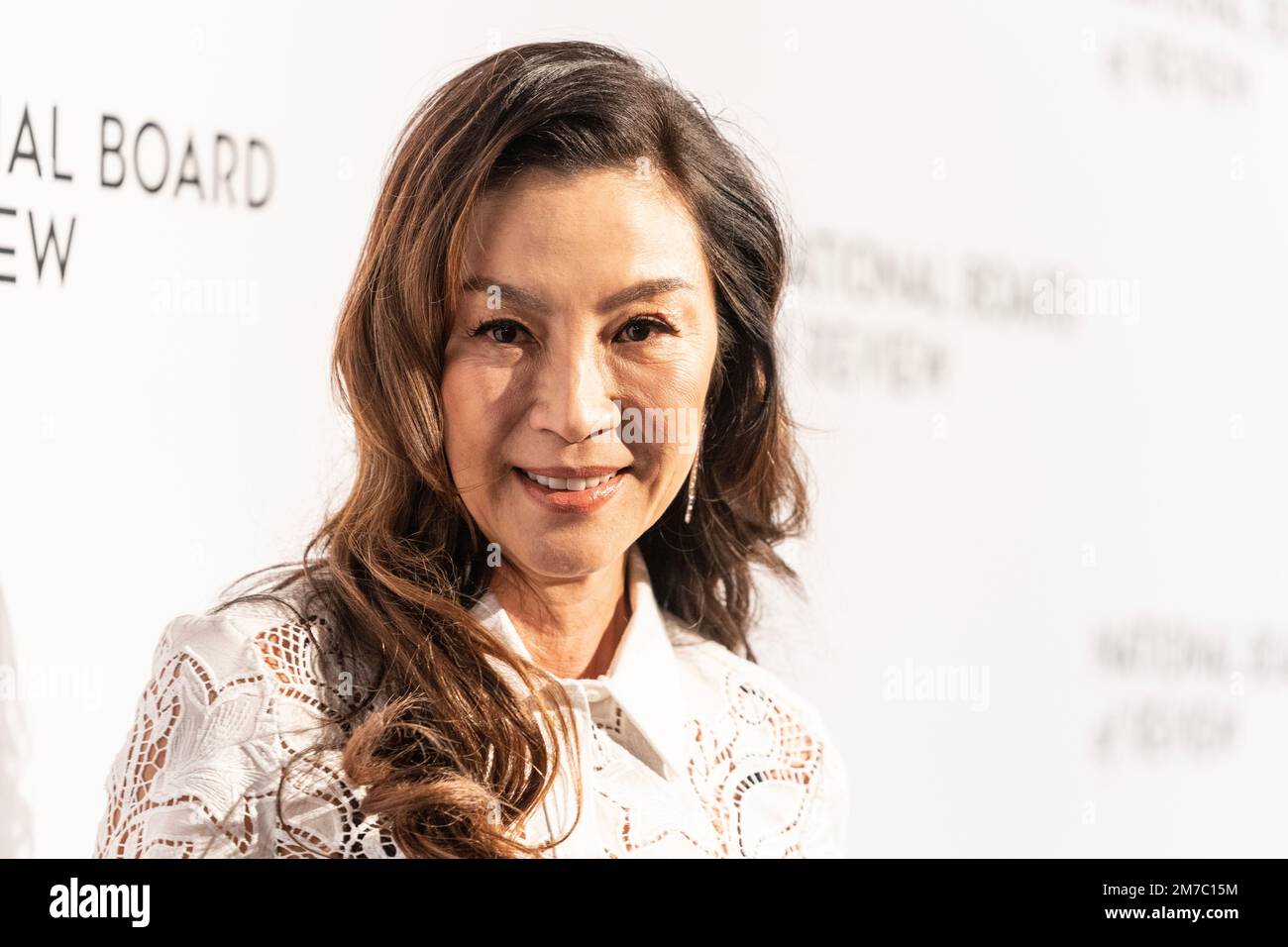 Michelle Yeoh wearing dress by Pierre Cardin attends National Board Of ...