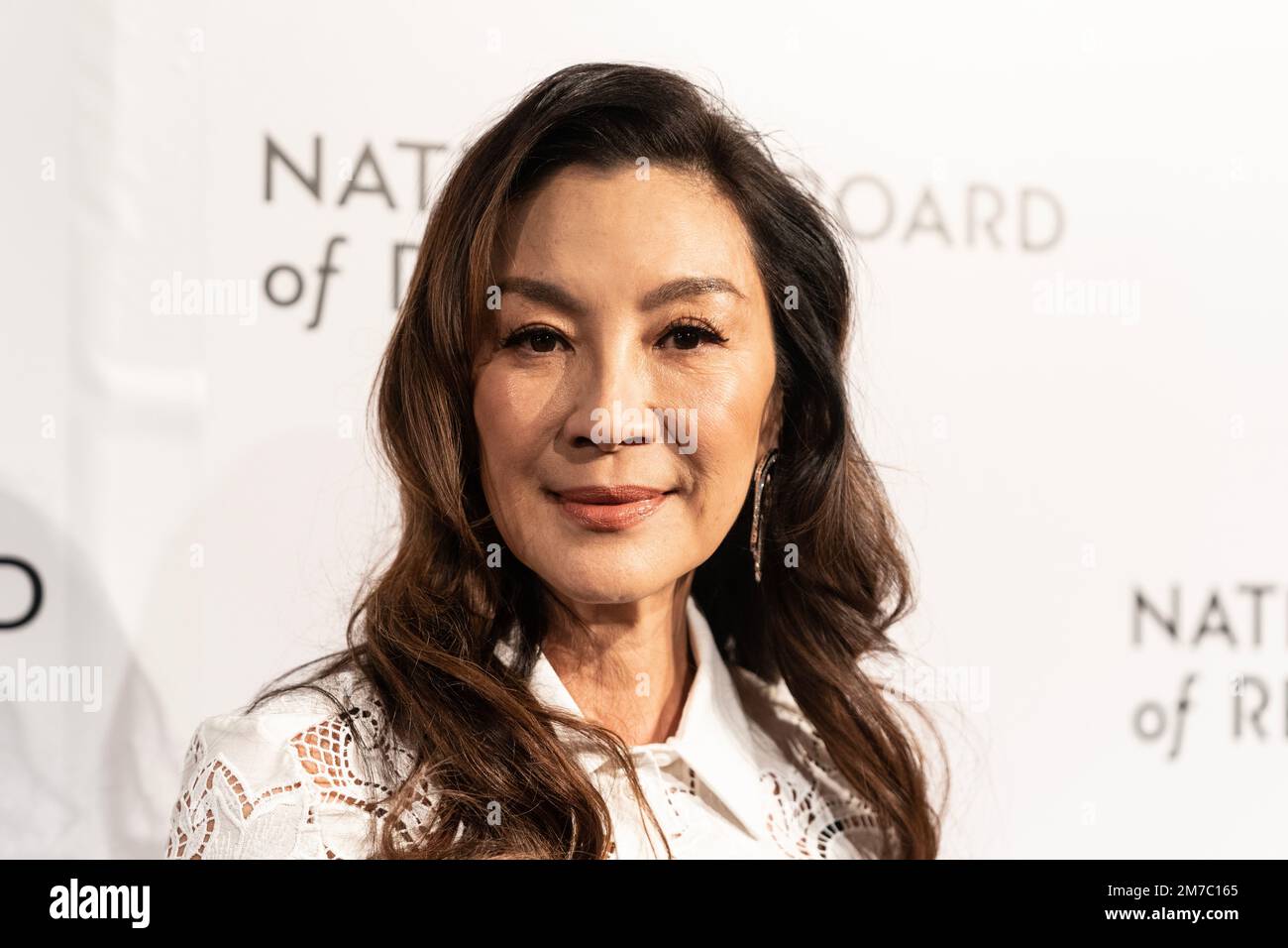 Michelle Yeoh wearing dress by Pierre Cardin attends National Board Of ...