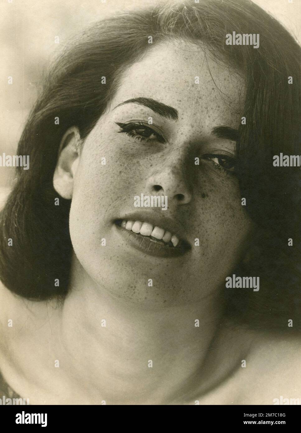 Italian actress Manuela Palermi, 1970s Stock Photo - Alamy