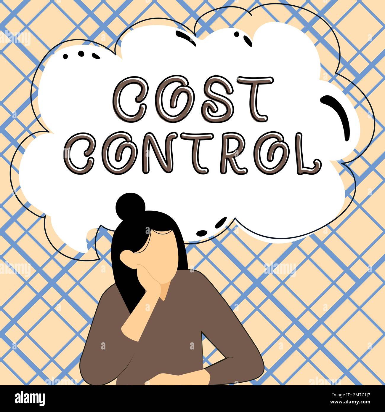 Conceptual caption Cost Control. Business overview practice of ...
