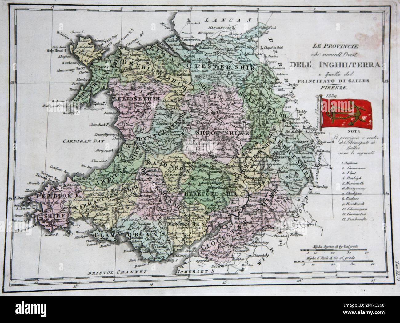 Map of the Provinces to the west of England and those of the ...