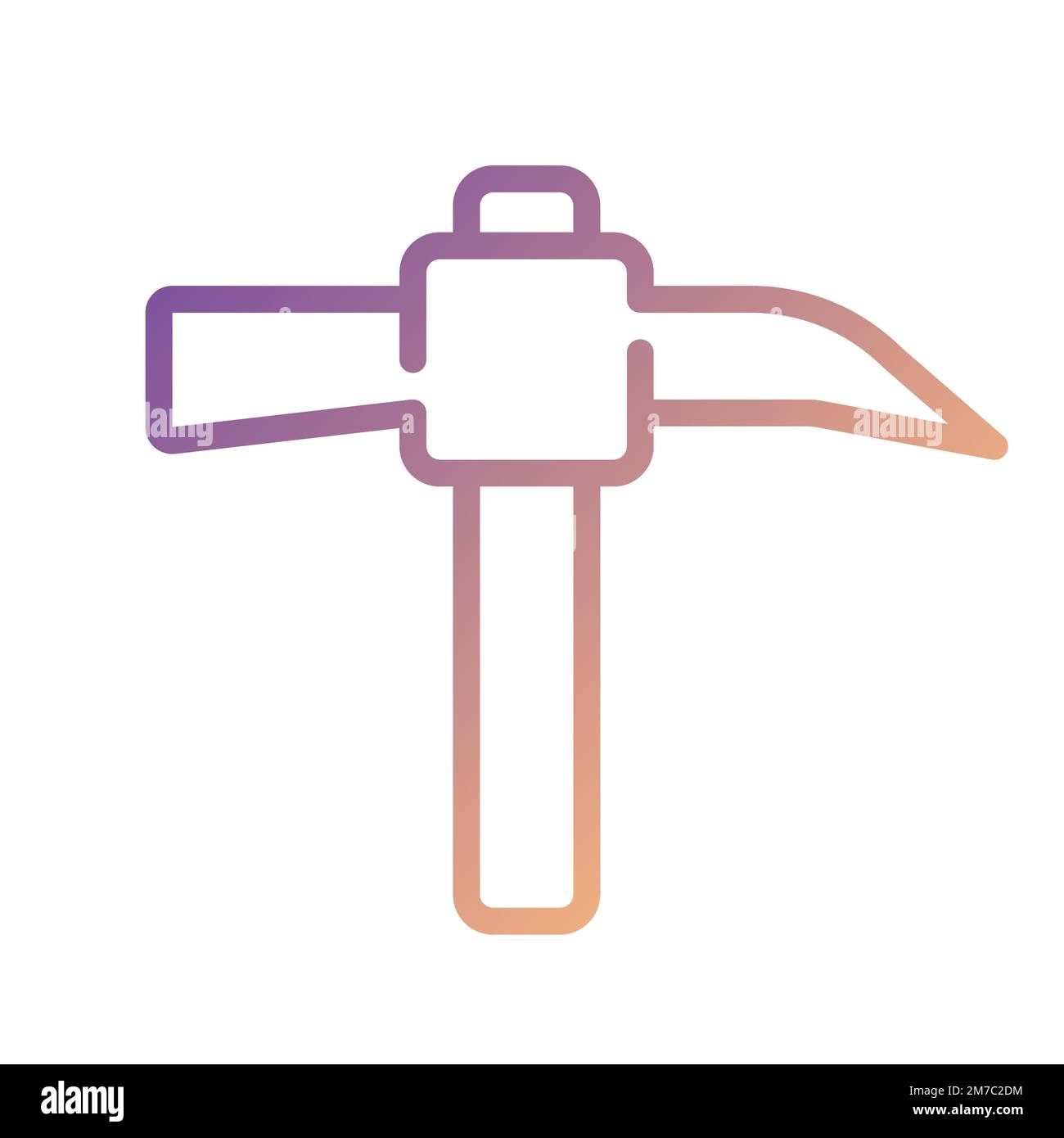 Pickaxe pixel perfect gradient linear vector icon Stock Vector Image ...