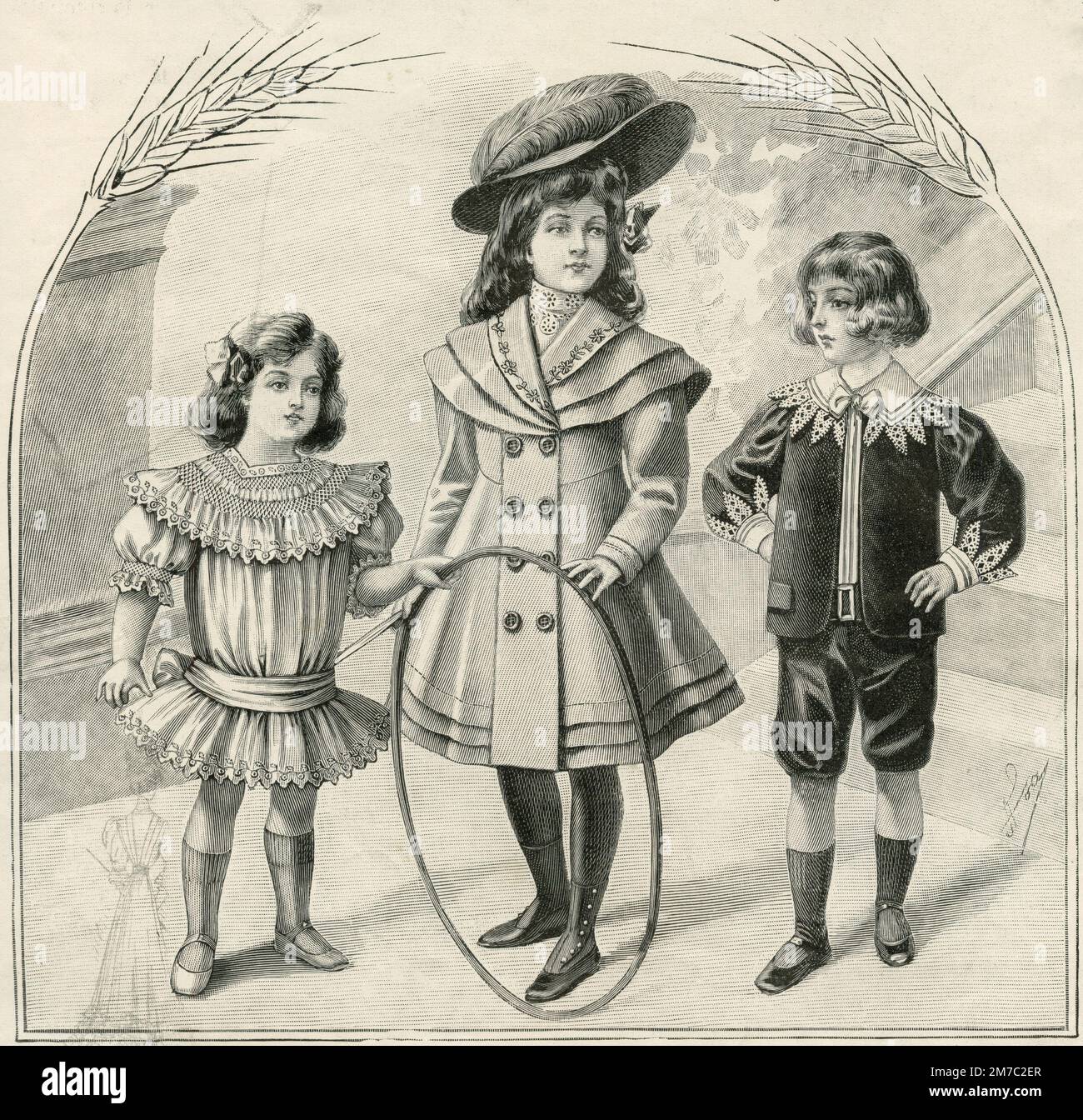 Illustration of women clothes fashion and style from vintage magazine ...