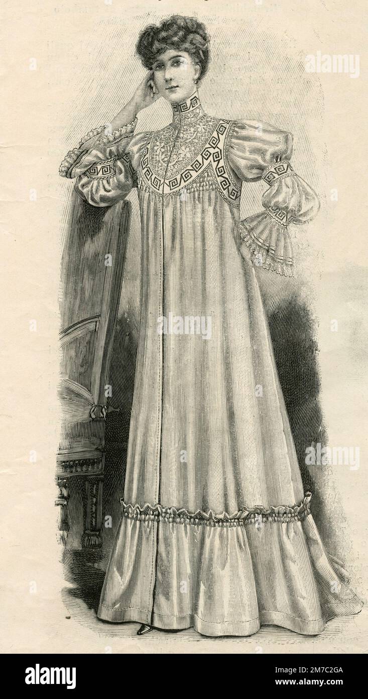 Illustration of women clothes fashion and style from vintage magazine ...