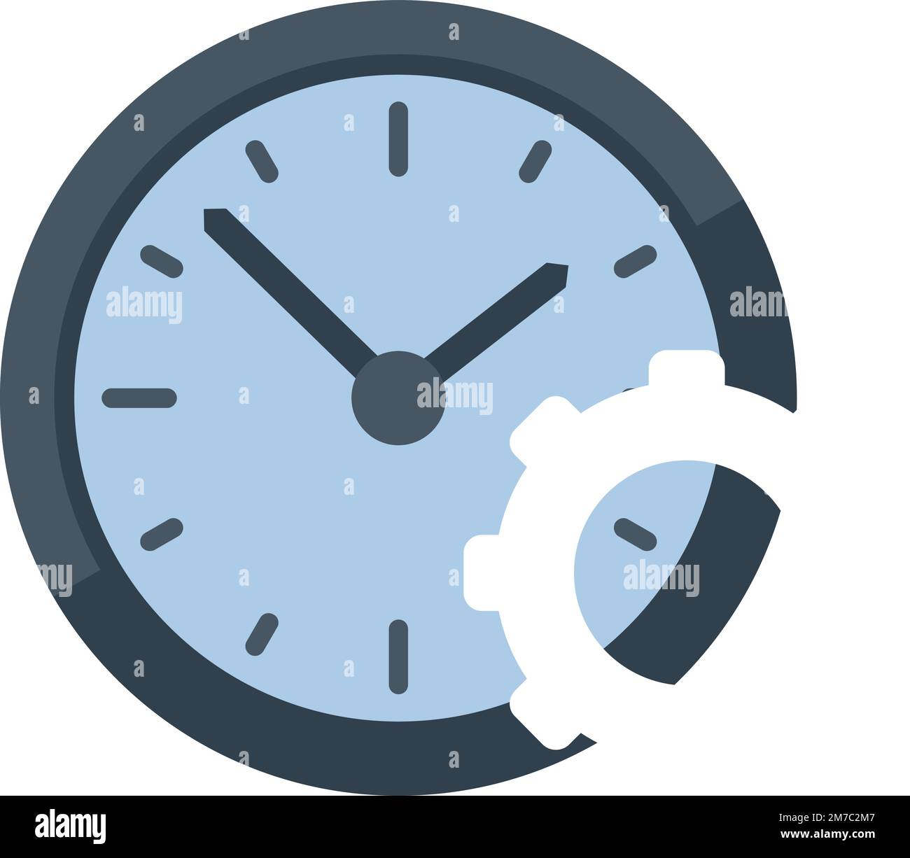 Office hour icon flat vector. Flexible work. Home businessman isolated ...