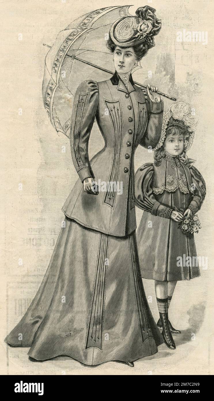 1900s fashion illustration hi-res stock photography and images - Alamy