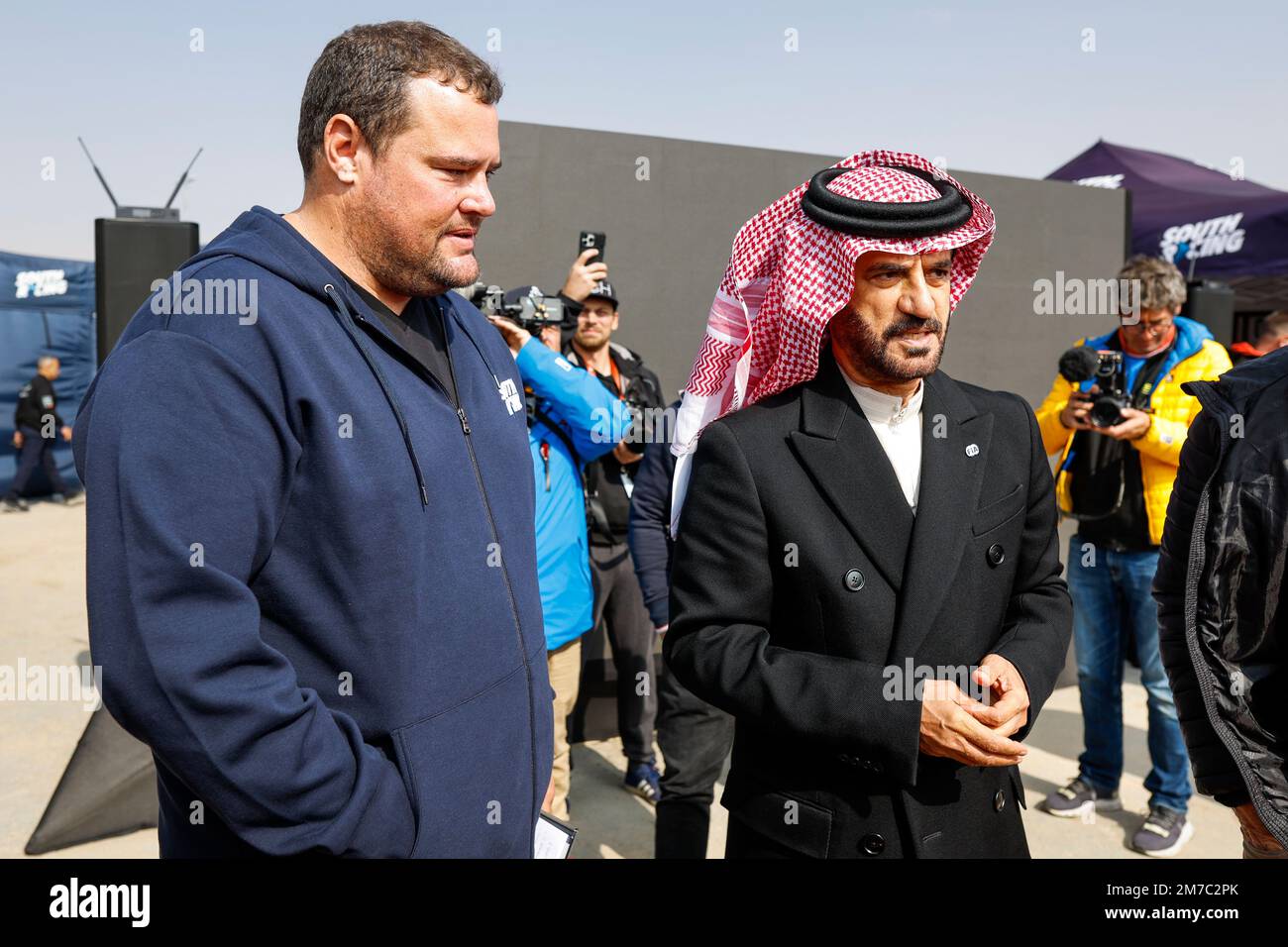 ABRAHAM Scott, South Racing, BEN SULAYEM Mohammed, President of the FIA ...