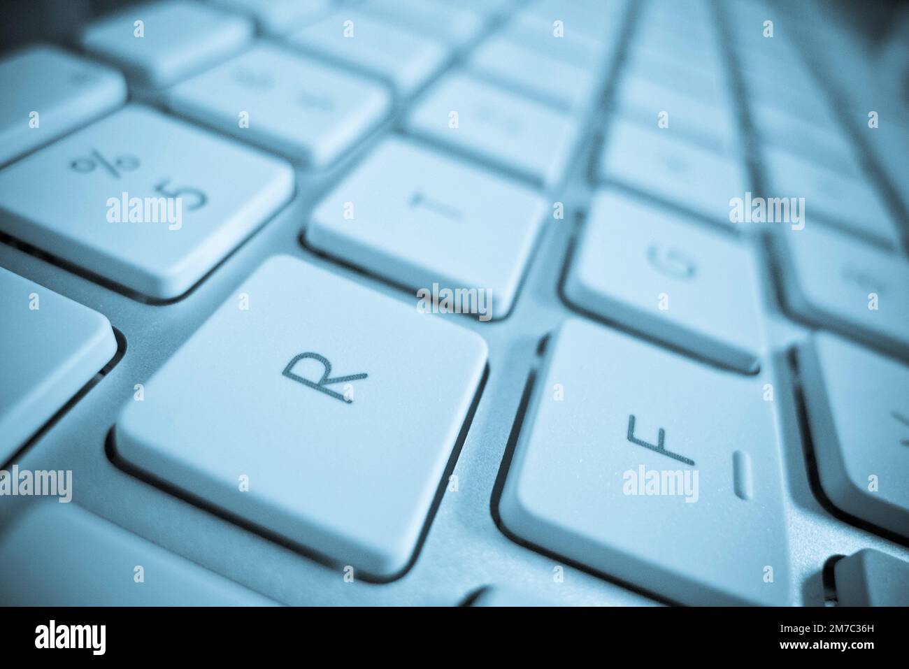 white keyboard, section Stock Photo - Alamy