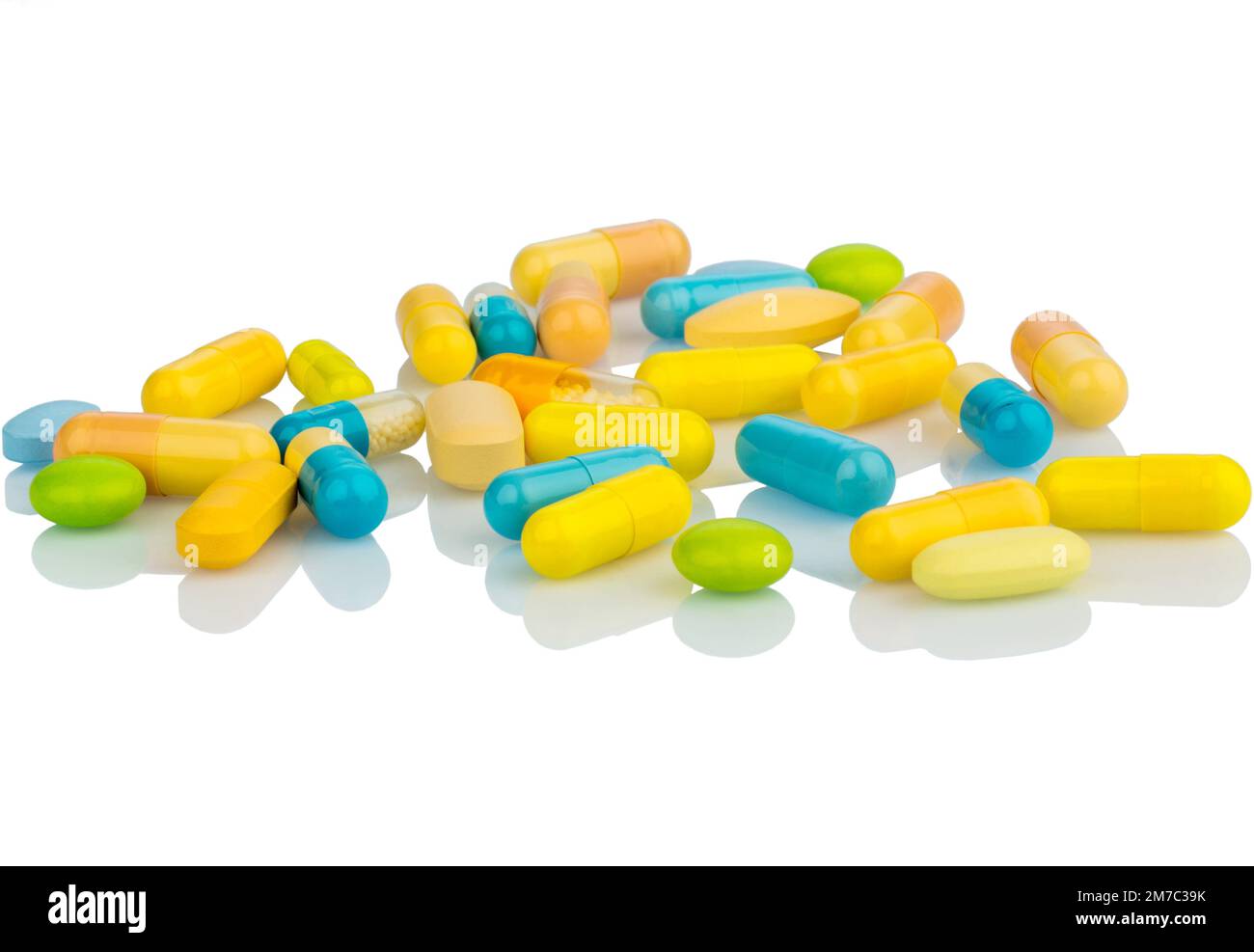 colourful pills, cutout Stock Photo - Alamy