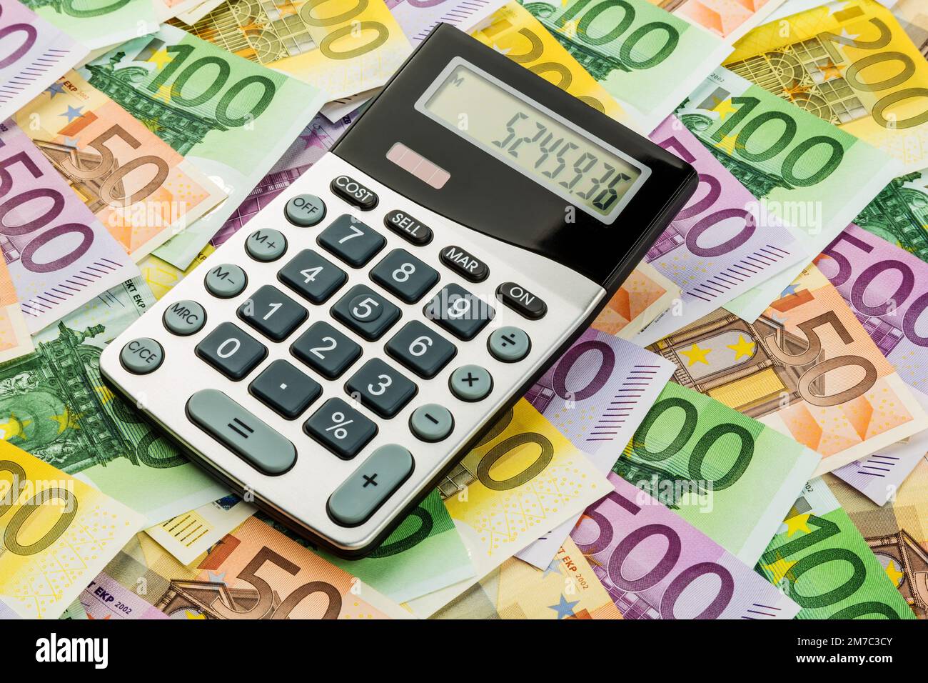Many calculators hi-res stock photography and images - Alamy