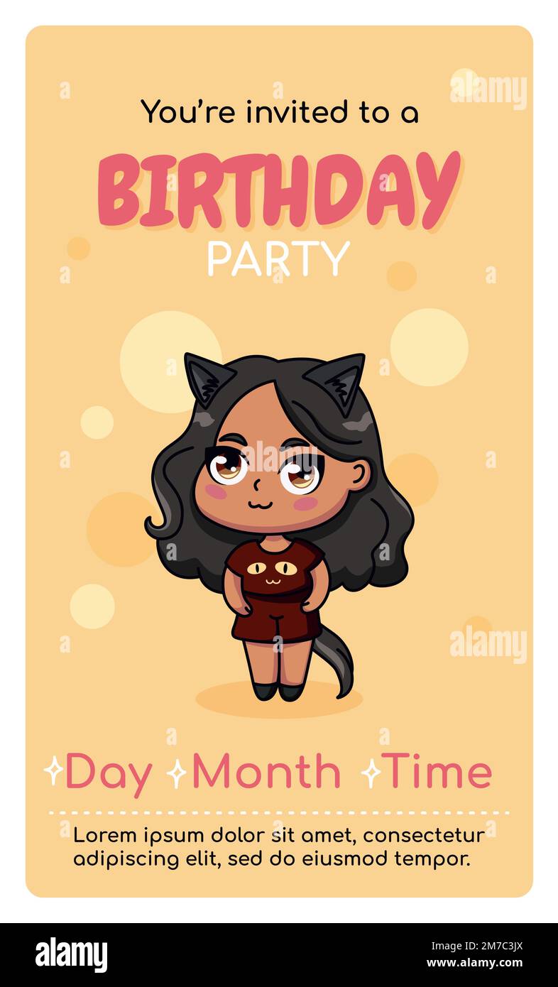 Friends celebrate birthday party Stock Vector Images - Alamy