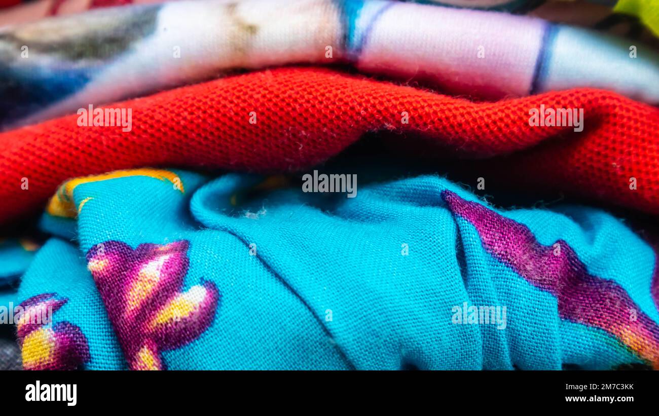 pile of clothes as background Stock Photo - Alamy