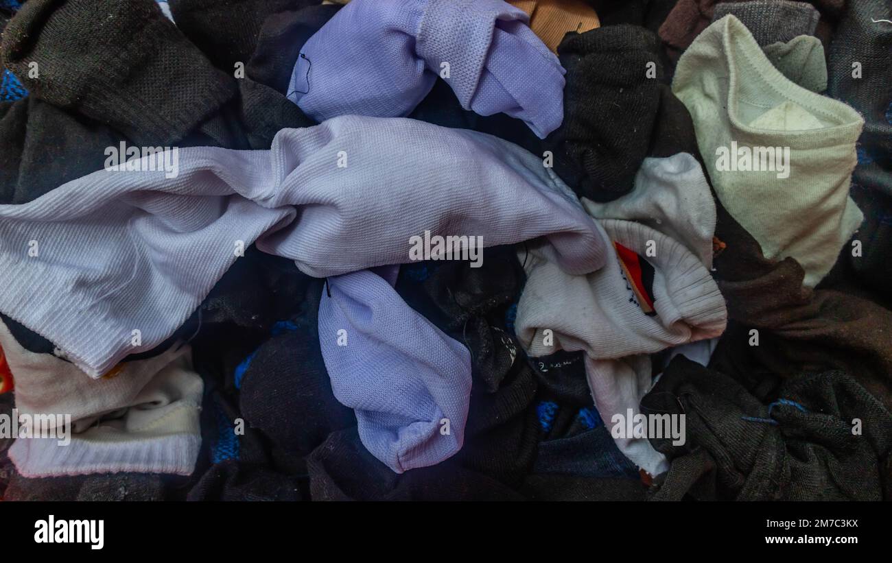 pile of socks as background Stock Photo - Alamy