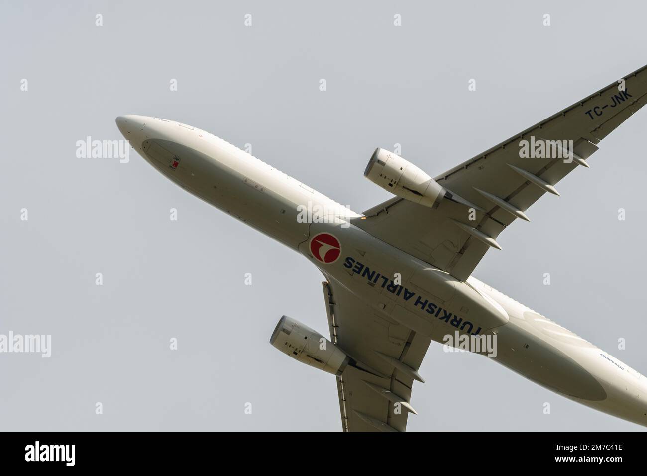 Zurich, Switzerland, December 23, 2022 Turkish airlines Airbus A330-343 ...