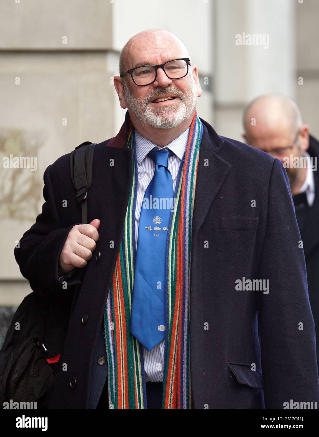 Aslef General Secretary Mick Whelan arrives at the Department of ...