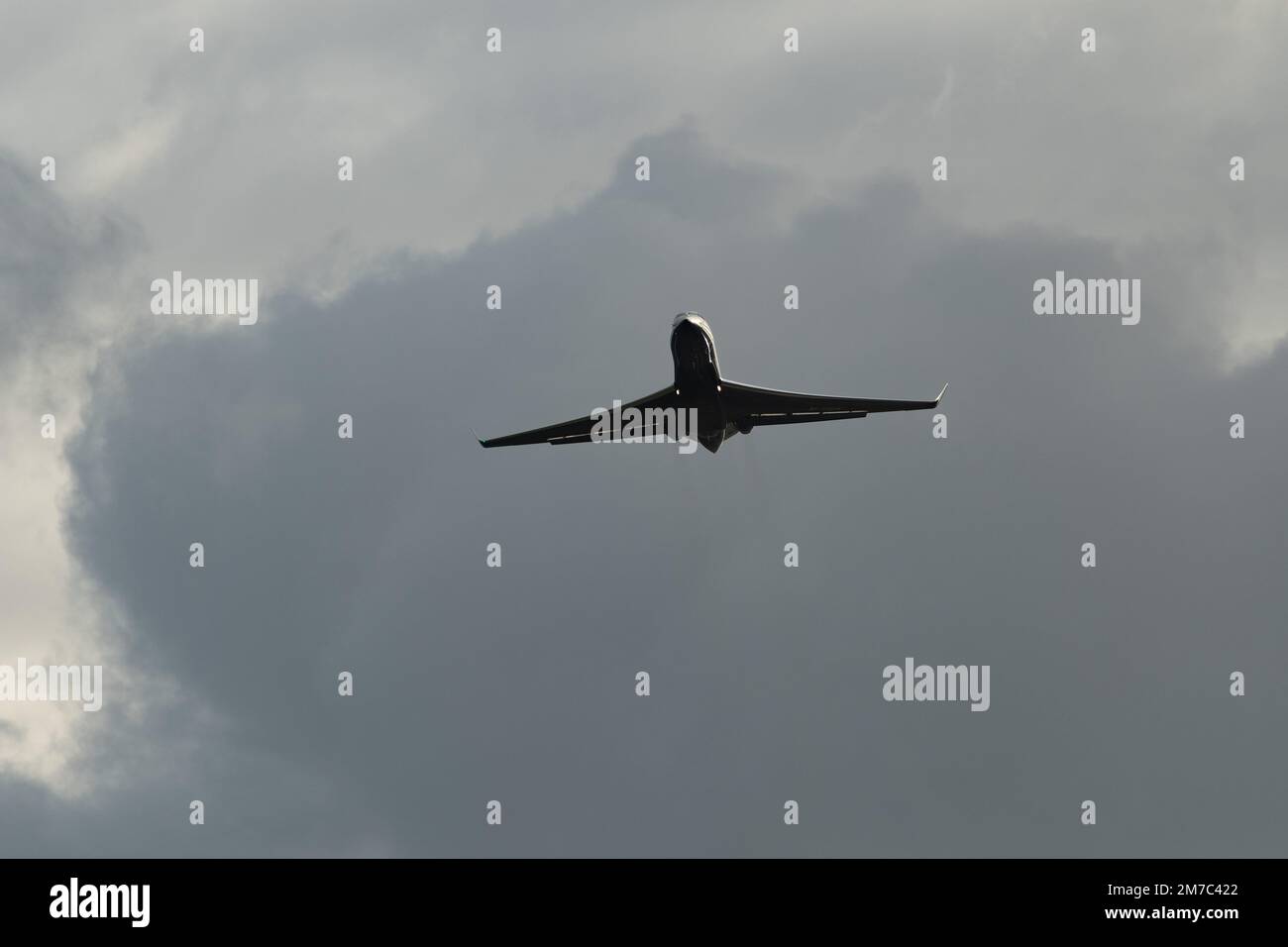 Zurich, Switzerland, December 23, 2022 Gulfstream G650 aircraft is ...