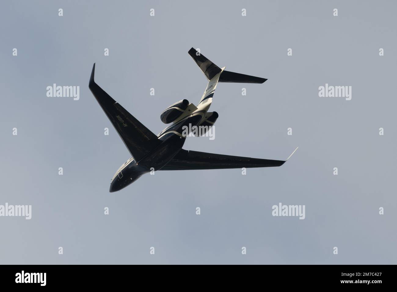 Zurich, Switzerland, December 23, 2022 Gulfstream G650 aircraft is ...