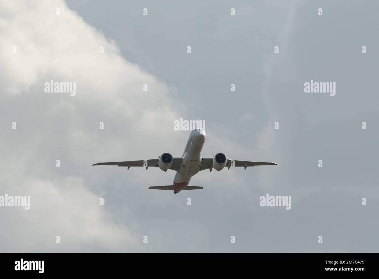 Zurich, Switzerland, December 23, 2022 Helvetic airways Embraer E190-E2 ...