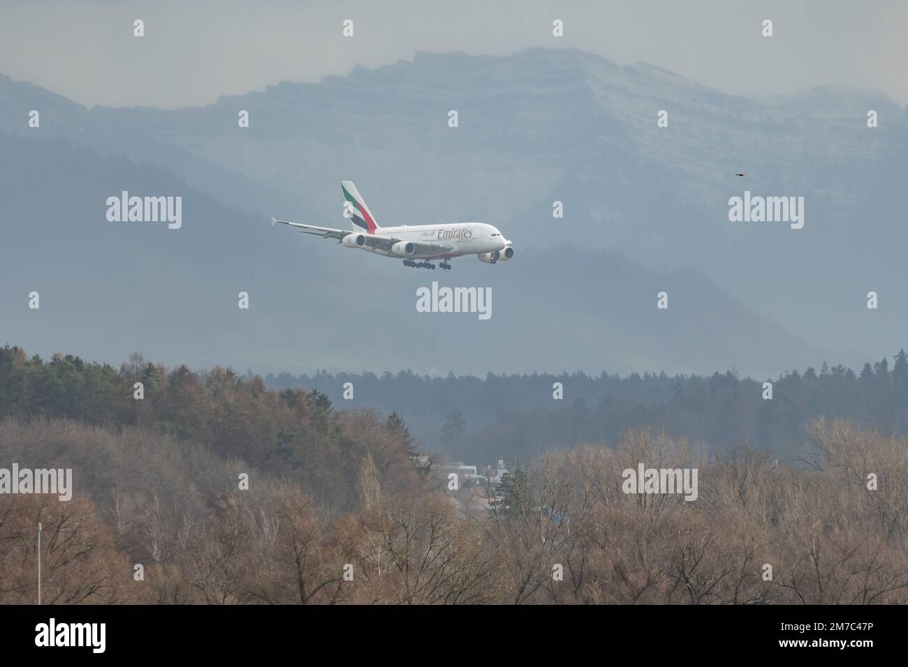 Zurich, Switzerland, December 23, 2022 Emirates Airbus A380-861 ...