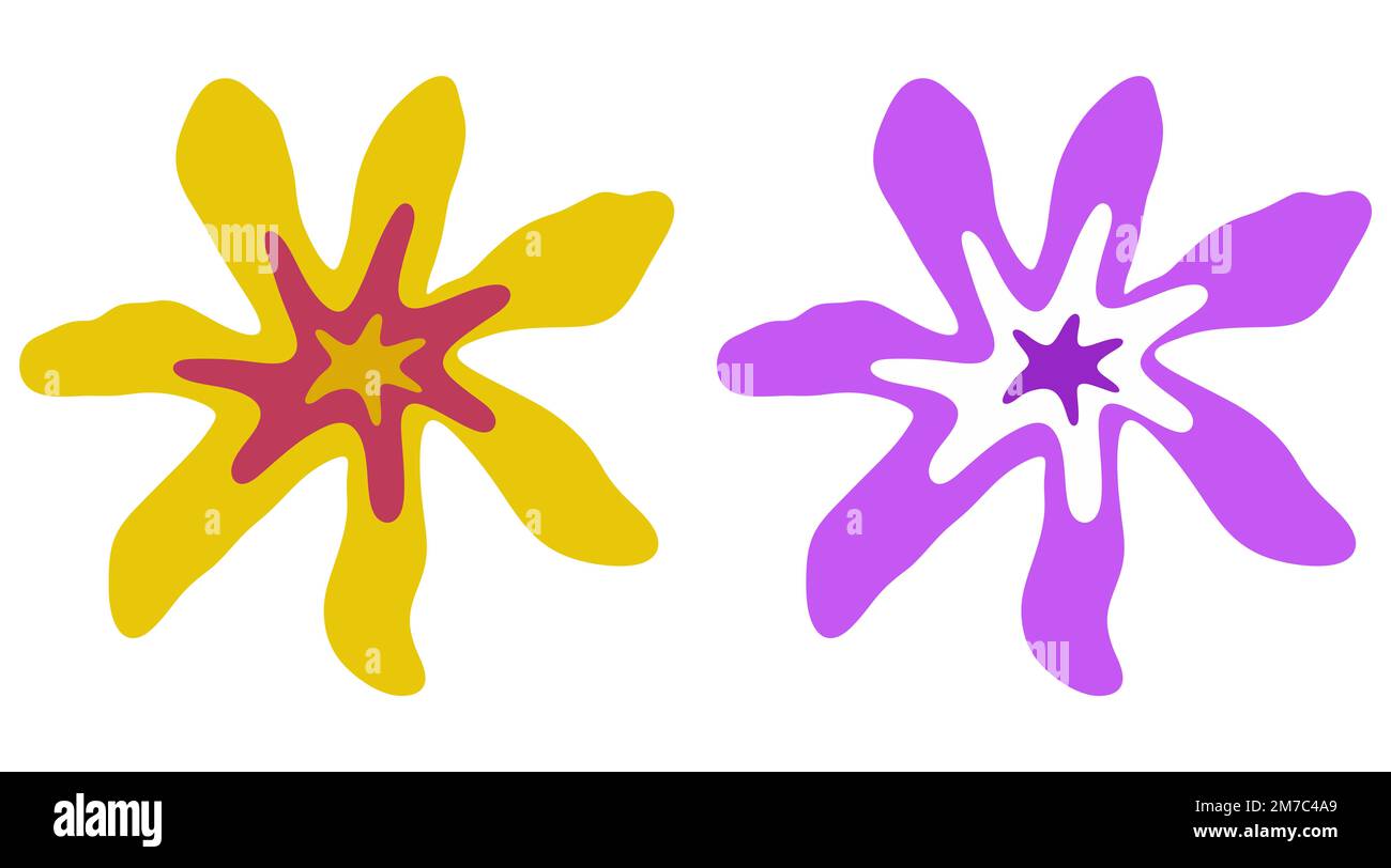 Simple yellow spring flower Cut Out Stock Images & Pictures - Alamy