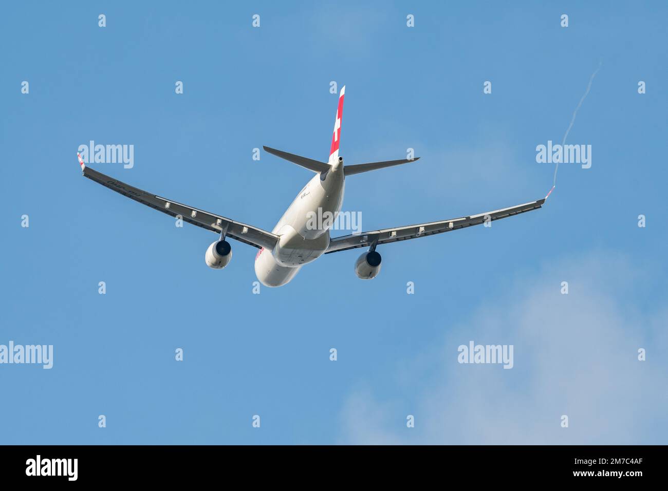 Zurich, Switzerland, December 23, 2022 Swiss international airlines ...