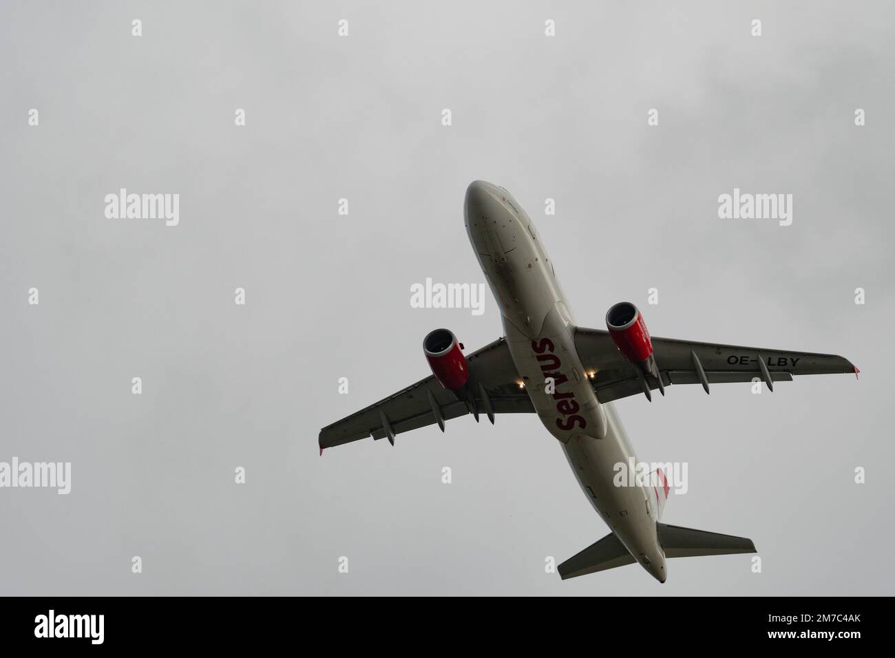 Zurich, Switzerland, December 23, 2022 Austrian airlines Airbus A320 ...