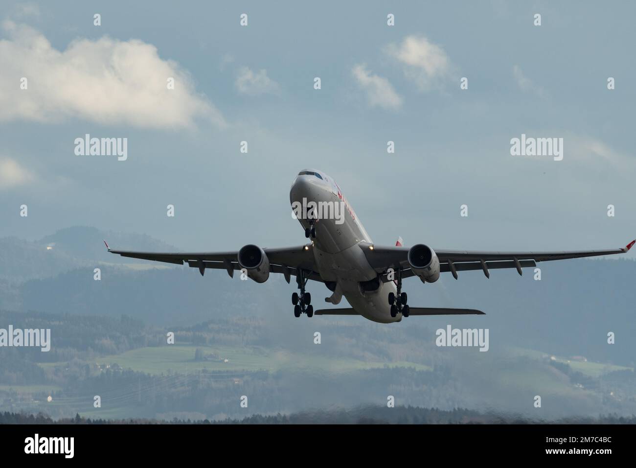 Zurich, Switzerland, December 23, 2022 Swiss international airlines ...