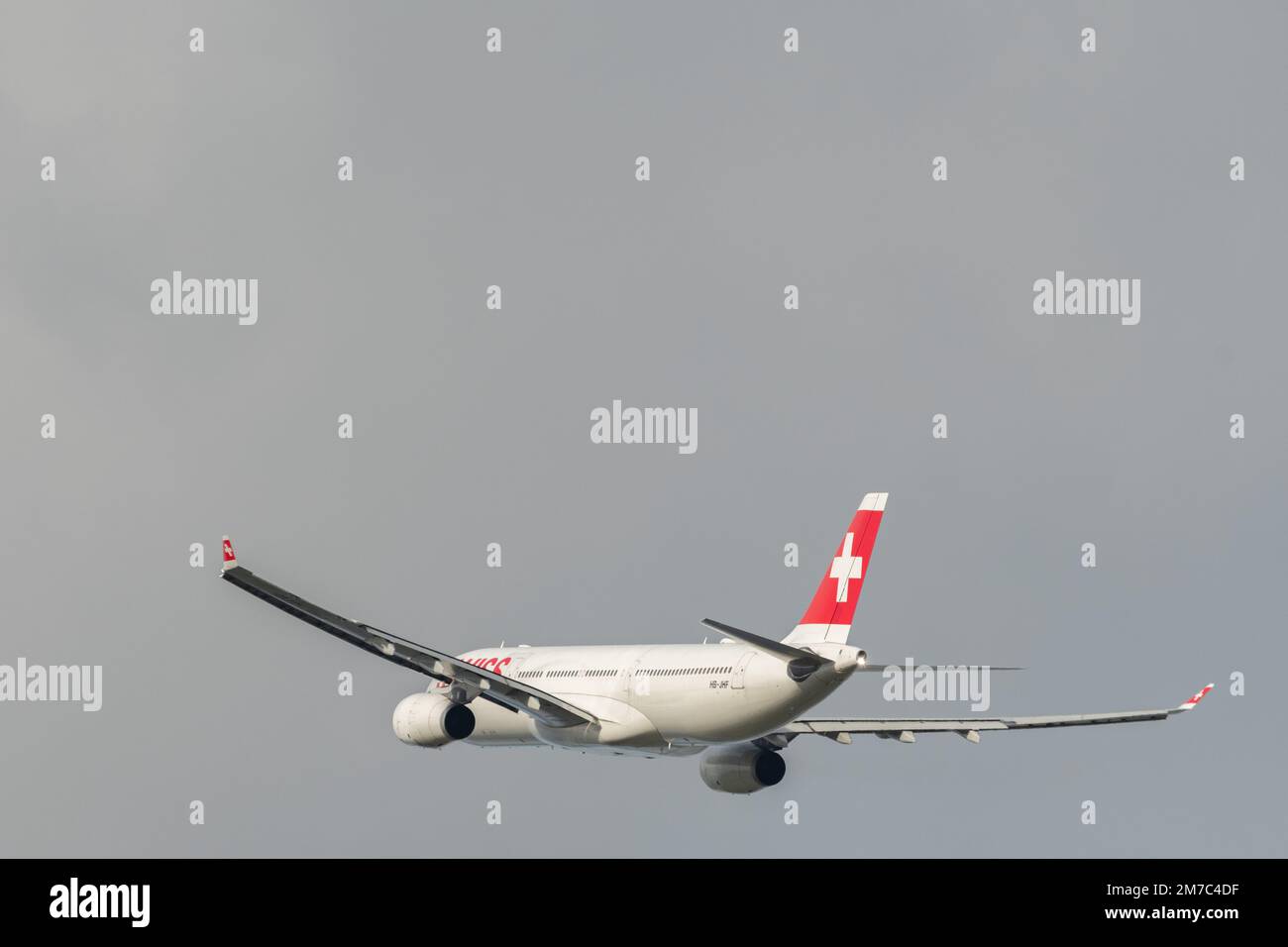Zurich, Switzerland, December 23, 2022 Swiss international airlines ...
