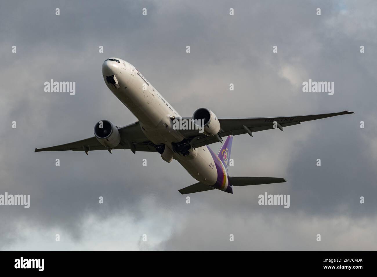 Zurich, Switzerland, December 23, 2022 Thai airways Boeing 777-3D7ER ...