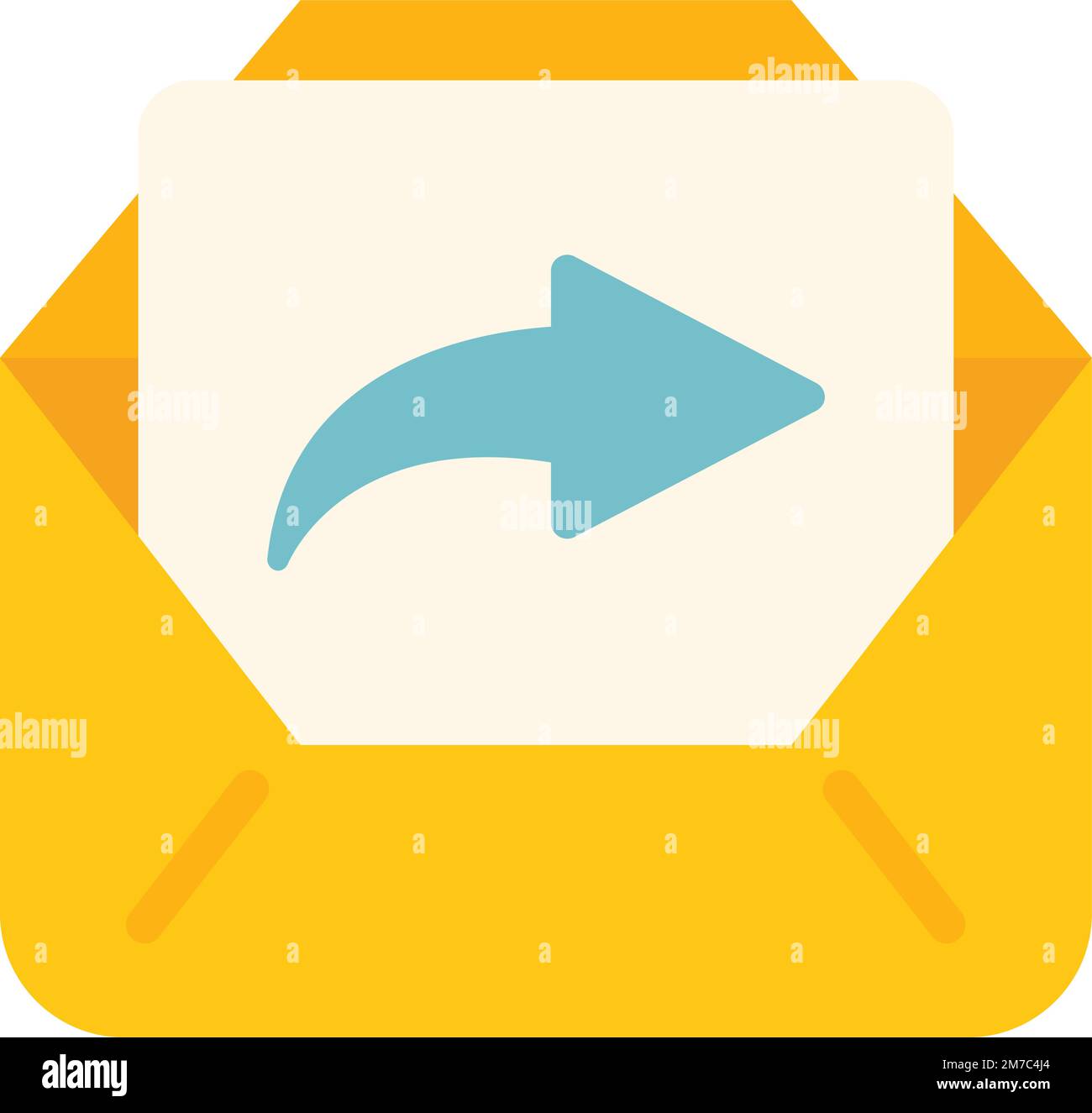 Mail report icon flat vector. Analysis chart. Document data isolated ...