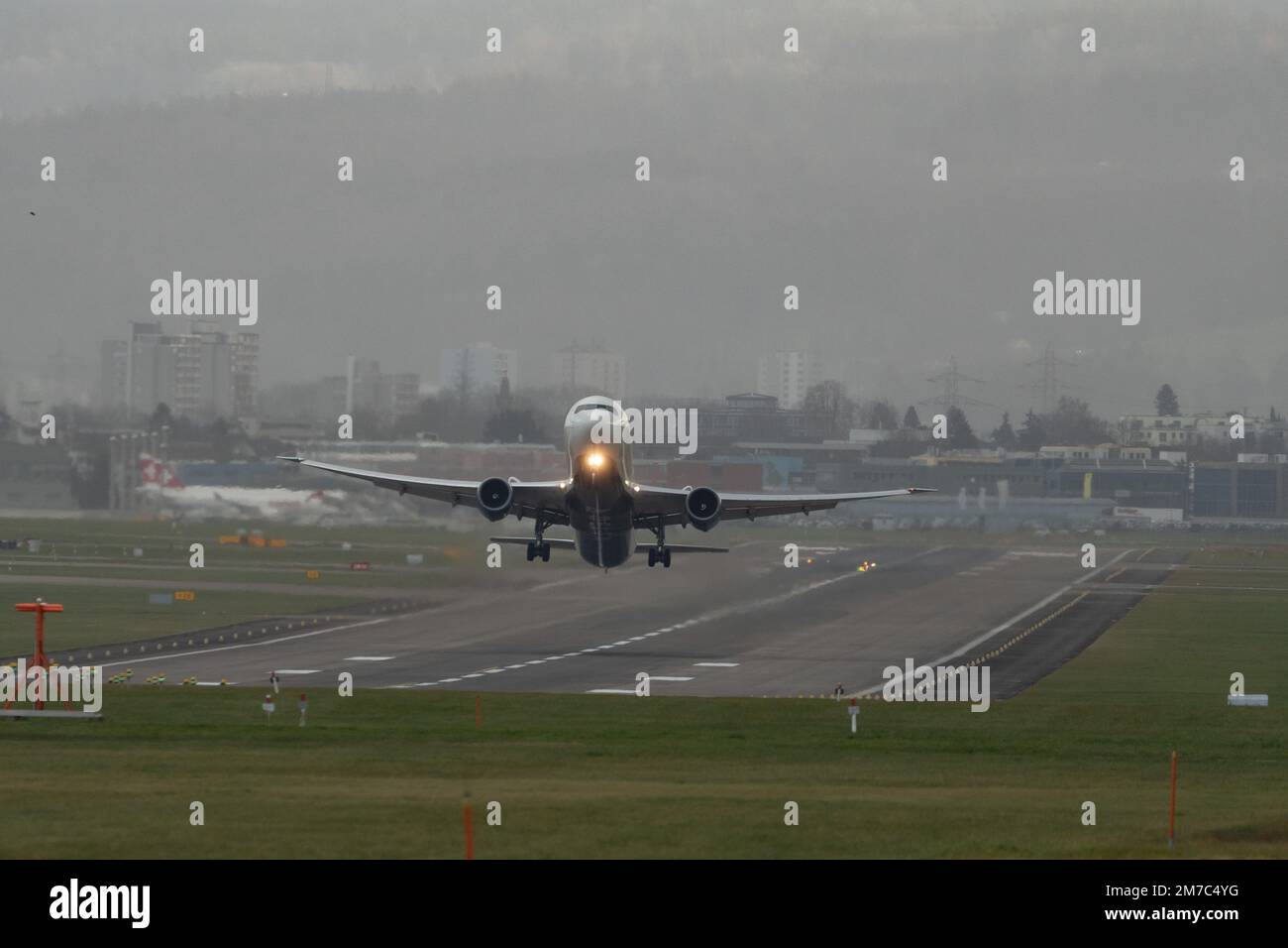Zurich, Switzerland, December 23, 2022 Delta airlines Boeing 767-400 ...
