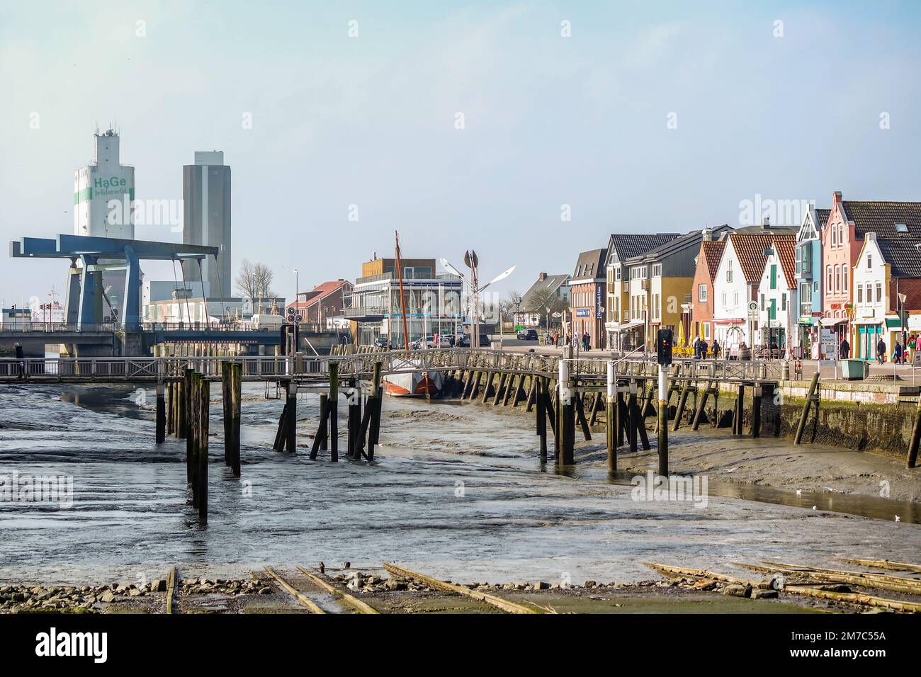 Port city of Husum in Schleswig Holstein Stock Photo - Alamy