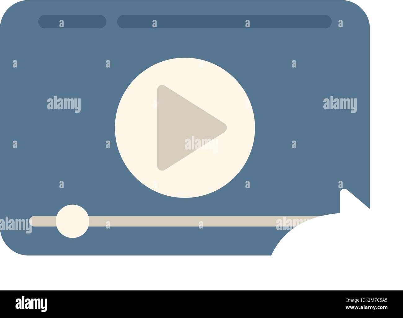 Video player icon flat vector. Chart graphic. Data document isolated ...