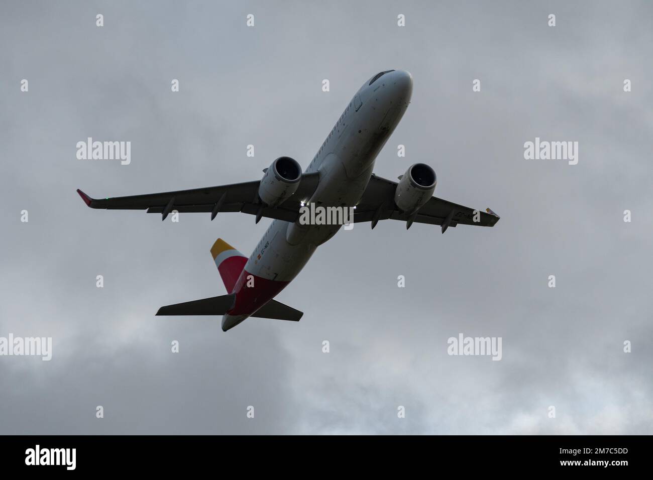 Zurich, Switzerland, December 23, 2022 Iberia Airbus A320-251N aircraft ...