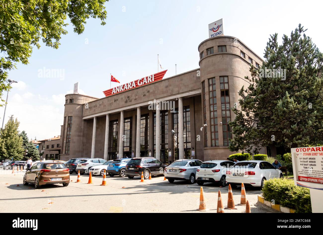 Ankara train station building hi-res stock photography and images - Alamy