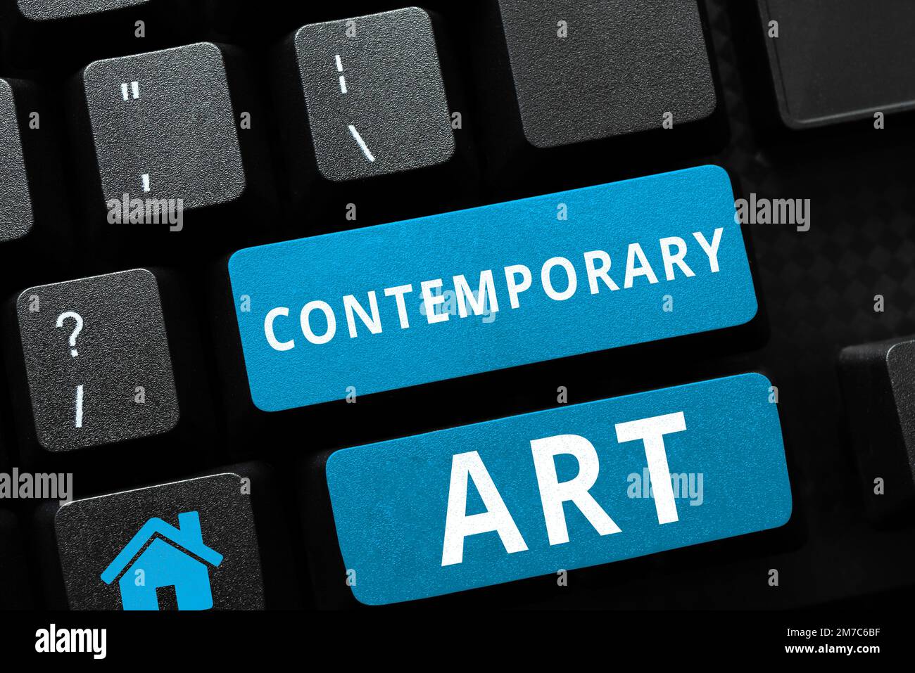Hand writing sign Contemporary Art. Business showcase made today by ...