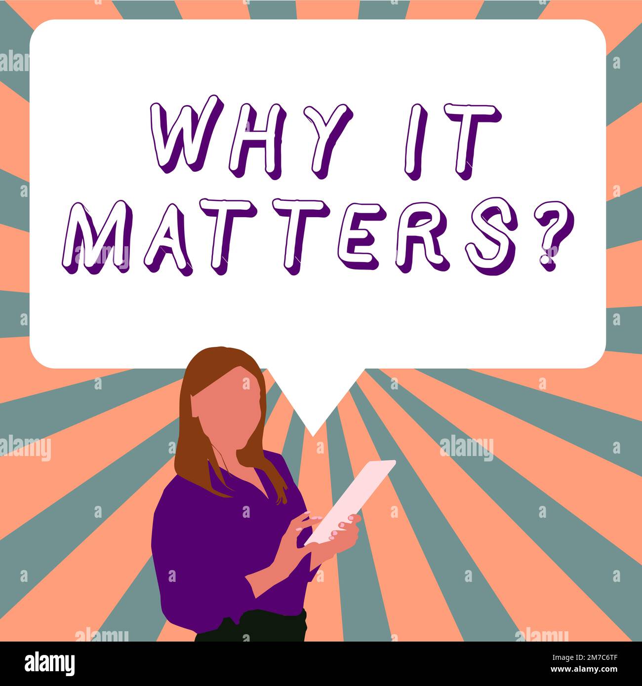 Hand writing sign Why It Matters. Business idea Important Reasons to do ...