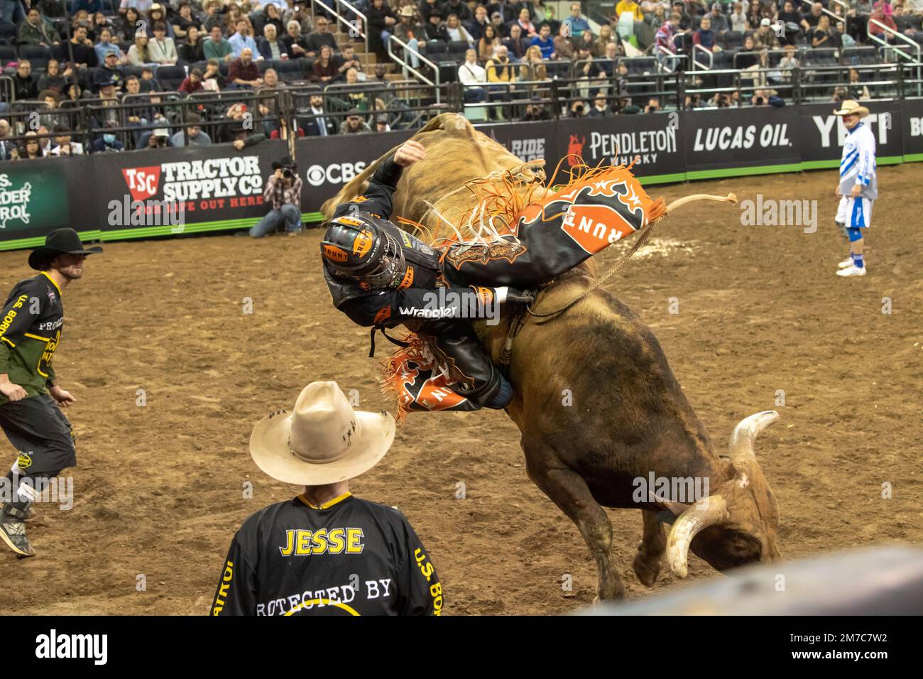 New York, United States. 08th Jan, 2023. Casey Roberts rides Dan Post's ...