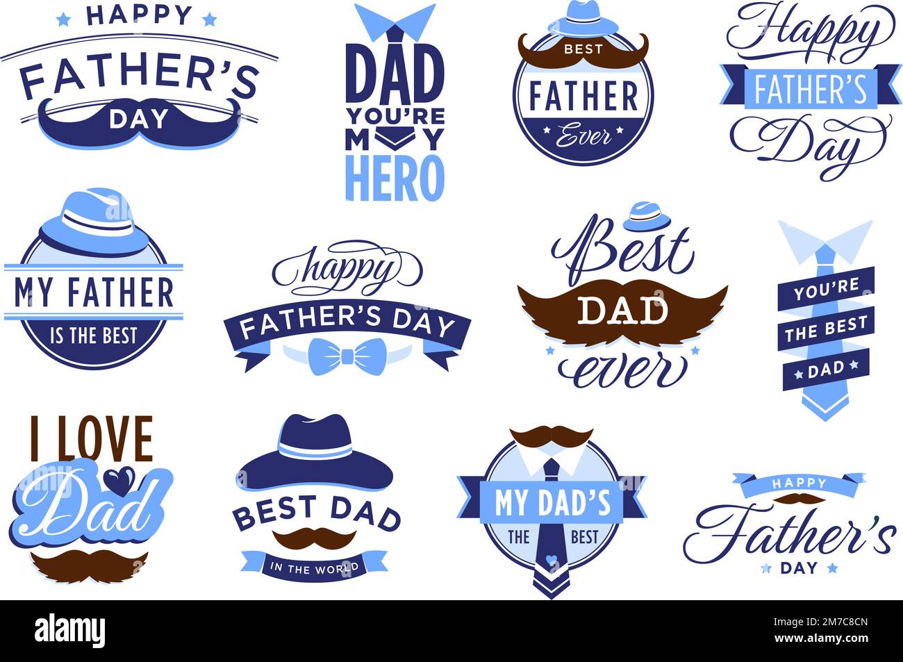 Happy Father Day label. Vintage badge for best father ever and hero dad ...