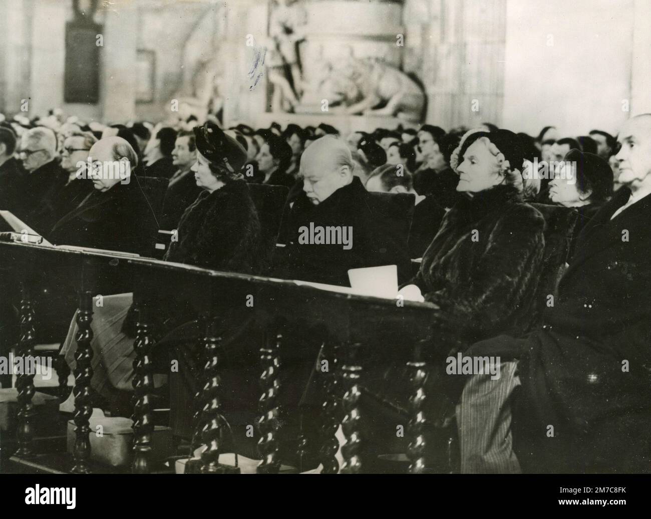 Left to right: British Premier Clement Attlee; Mrs. Attlee; Winston ...