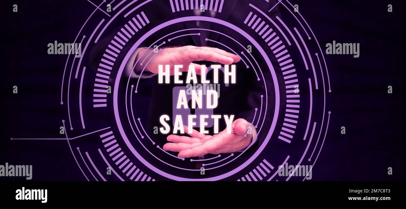 Handwriting text Health And Safety. Word Written on Taking the ...