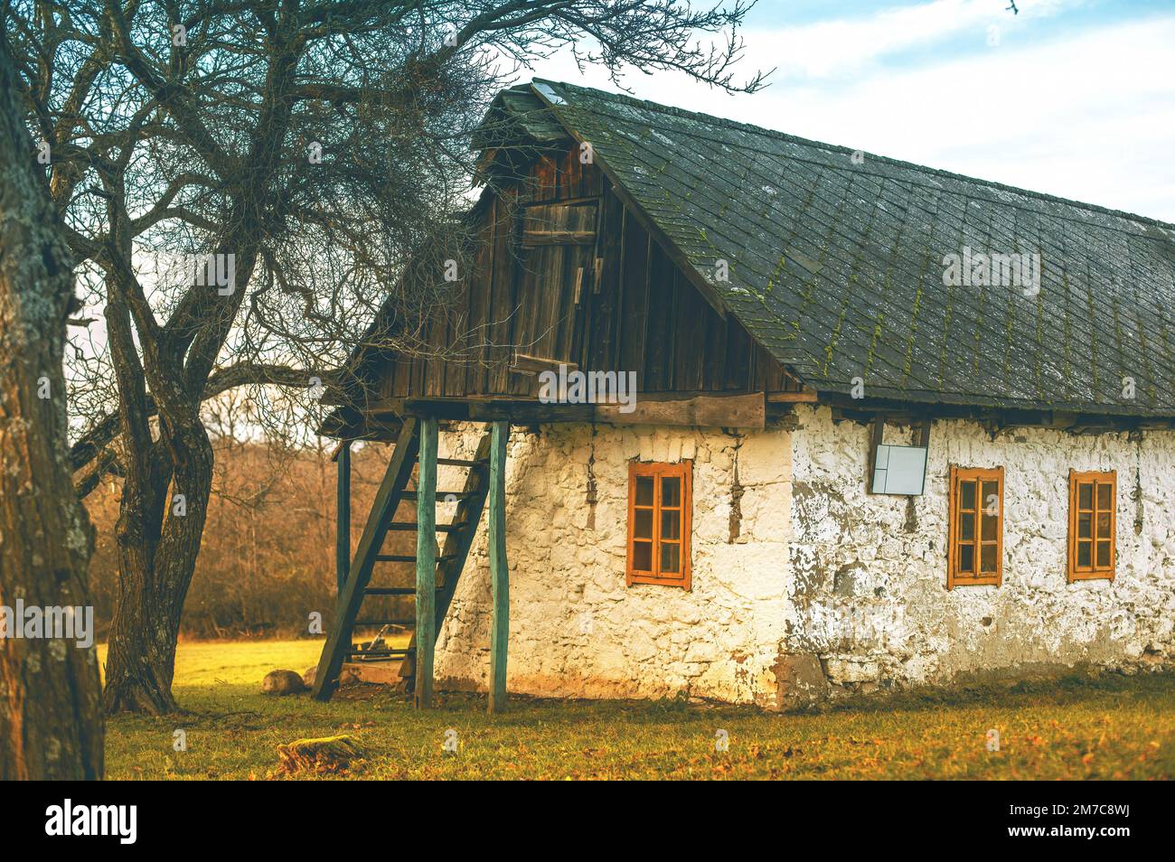 Old peasant house in autumn season. High quality photo Stock Photo - Alamy